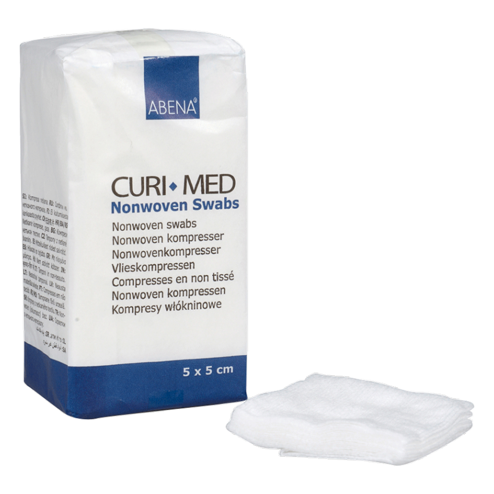 Abena Curi Med Επιθέματα Γάζας Non woven μη αποστειρωμένα 4ply, 5x5cm ...